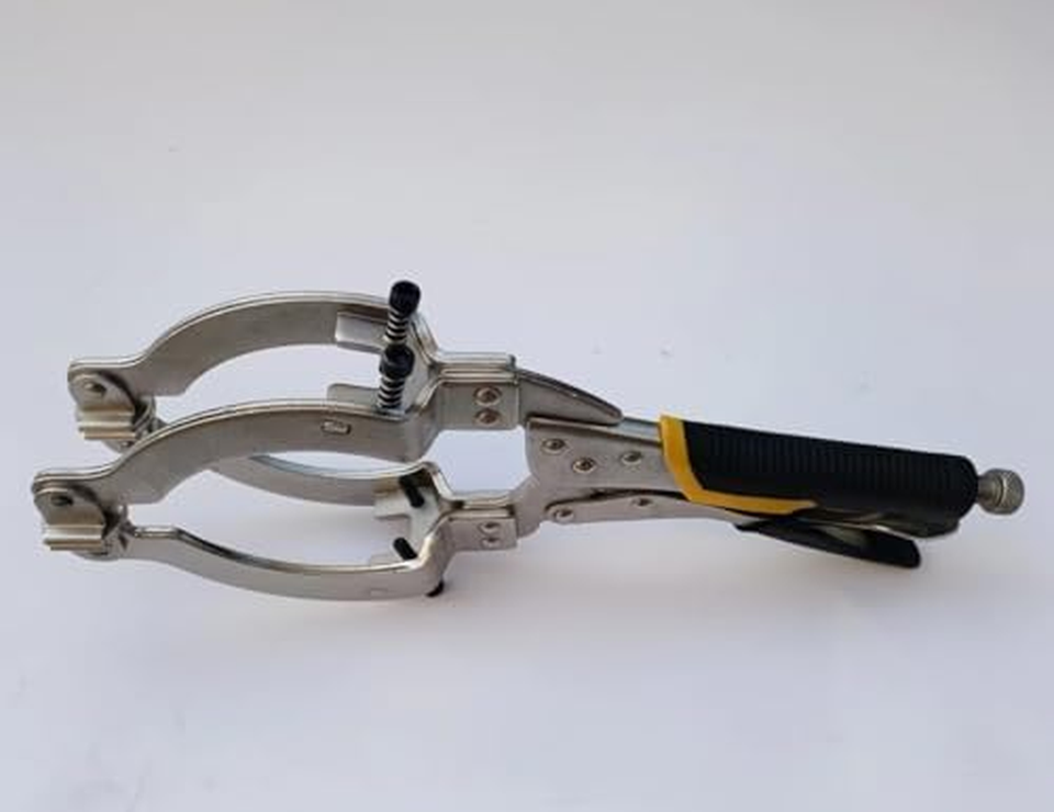 Locking C-Clamp Pipe and Tube Clamp with 4 Pads Vise Grip for Welding ...