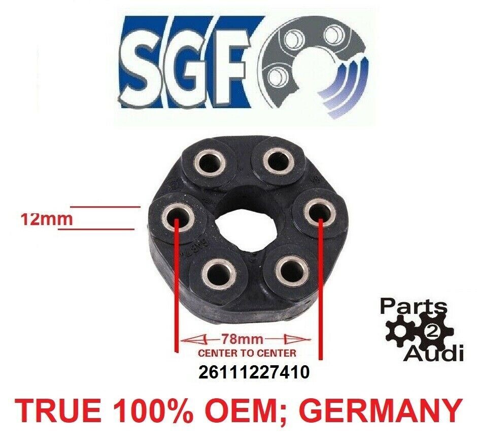 Driveshaft Shaft Flex Disc Joint Fits BMW Manual Transmission 78mm SGF ...
