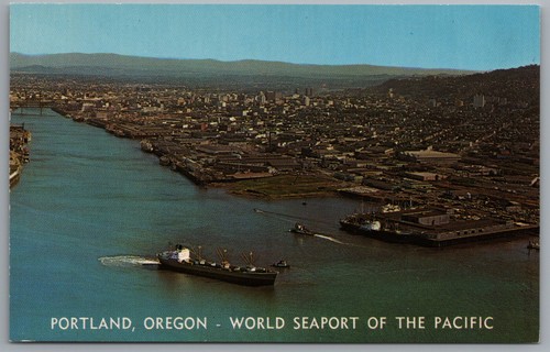 Portland Oregon Seaport Cargo Ship Amateur Radio QSO Confirmation c1965 ...