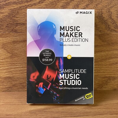 MAGIX MUSIC MAKER PLUS EDITION SAMPLITUDE ULTIMATE BUNDLE MUSIC STUDIO ...