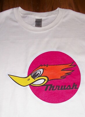 Thrush Muffler T-Shirt XL 4XL Hot Rod Speed Shop Drag Racing Retro SS ...