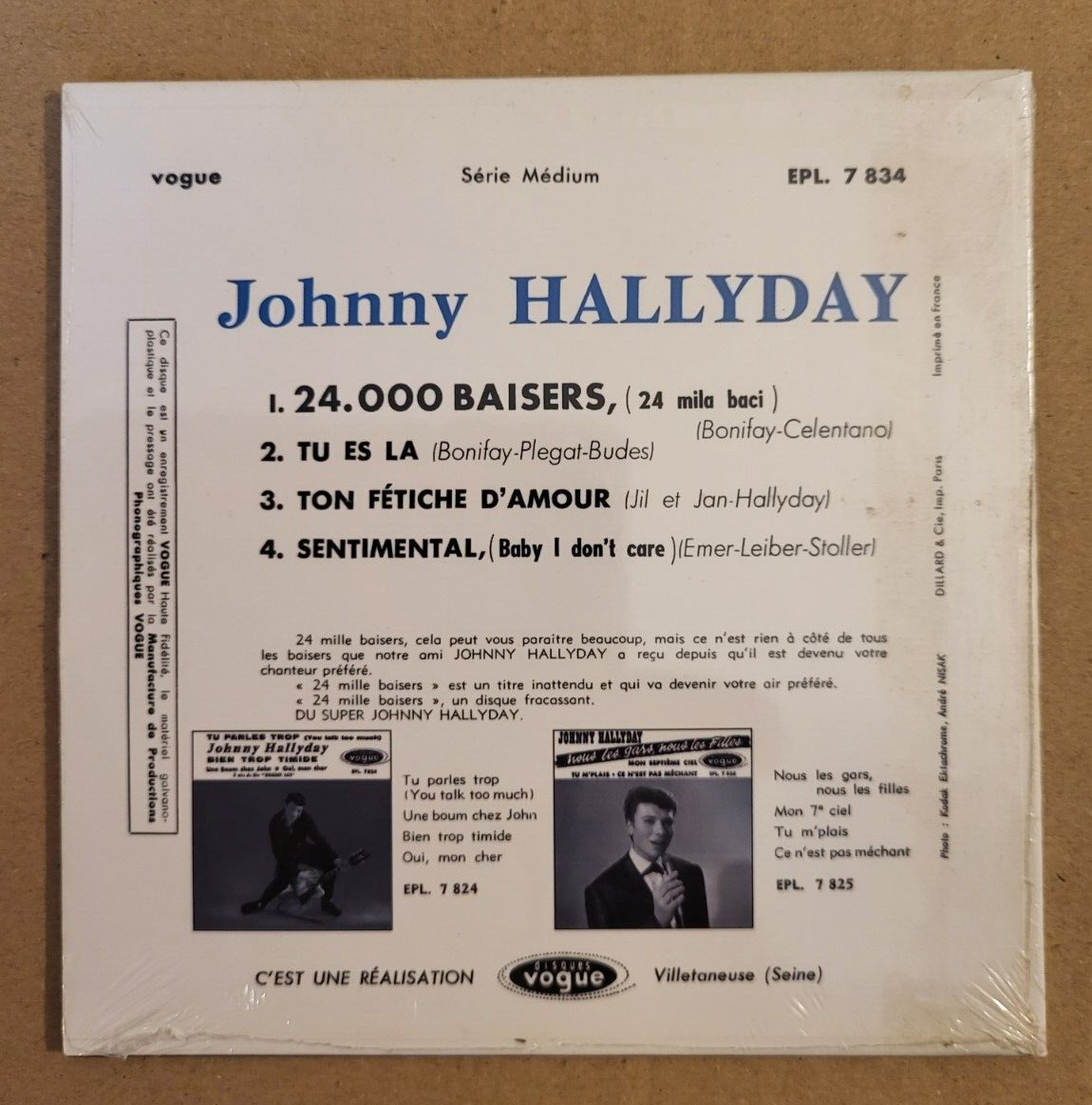 Johnny Hallyday CD 4 Titres - NEUF & Scellé - Cardboard Sleeve ...