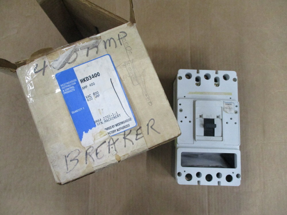 Westinghouse HKD3400 400 A Circuit Breaker for sale online | eBay