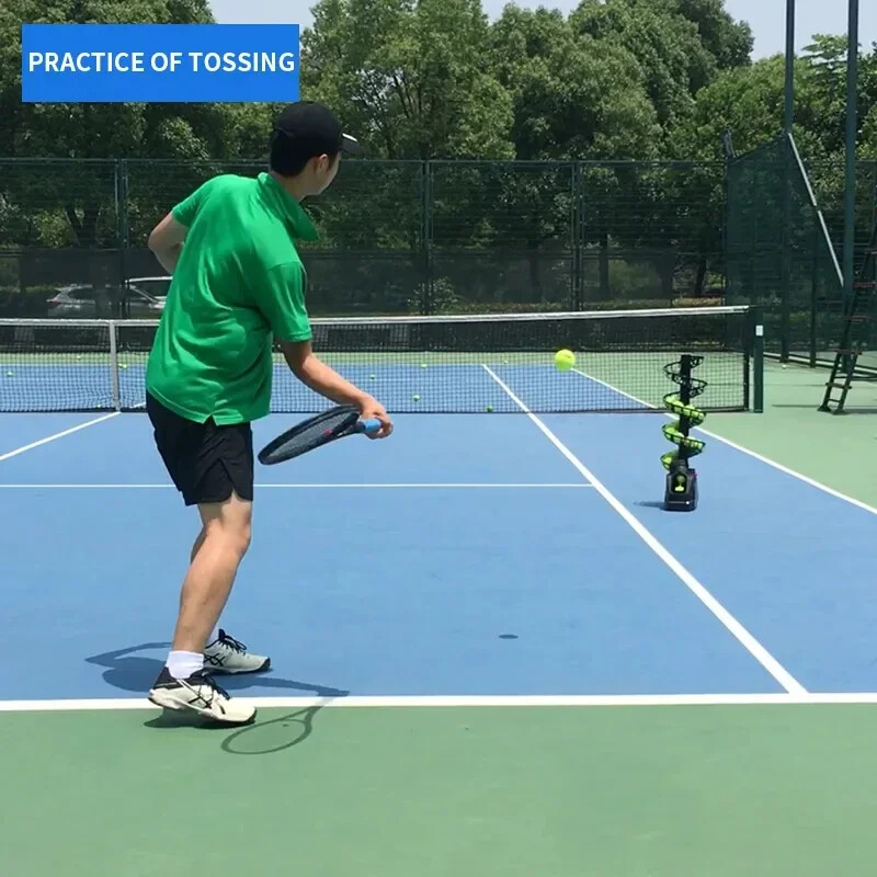 Tennis Throwing Machine Multi-ball Training Assist Portable Tossing ...