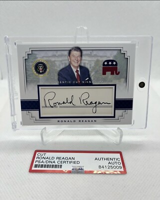 President Ronald Reagan Cut Autograph Signature PSA Certified 1/1 | eBay