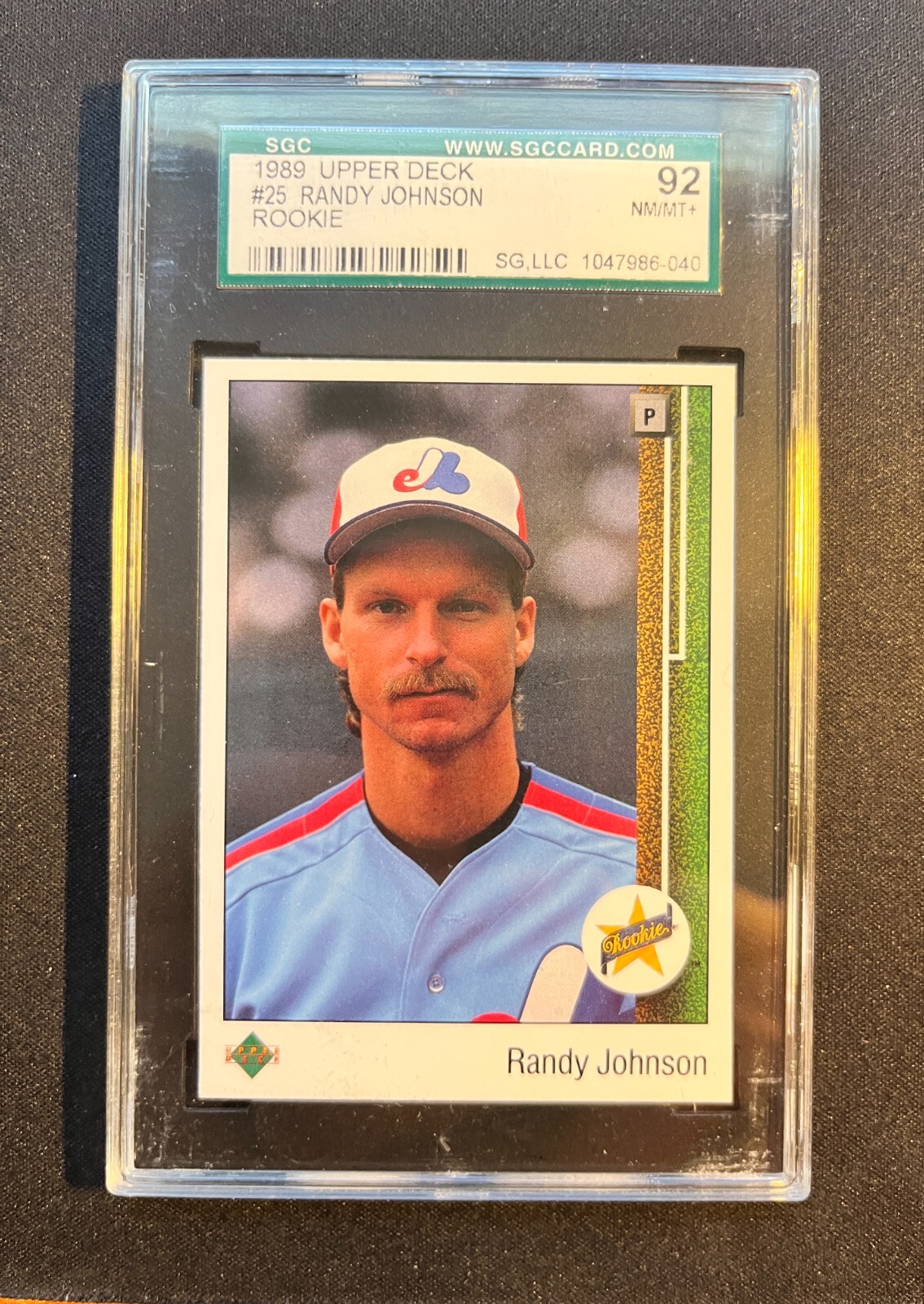 1989 Upper Deck Randy Johnson #25 Rookie RC SGC 92 older slab 8.5 | eBay