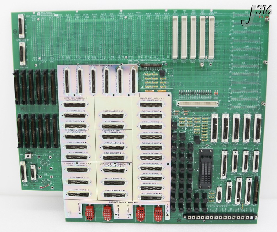 36596 APPLIED MATERIALS PCB ASSY, D-SUB CENTURA I/O BACKPLANE 0100 ...