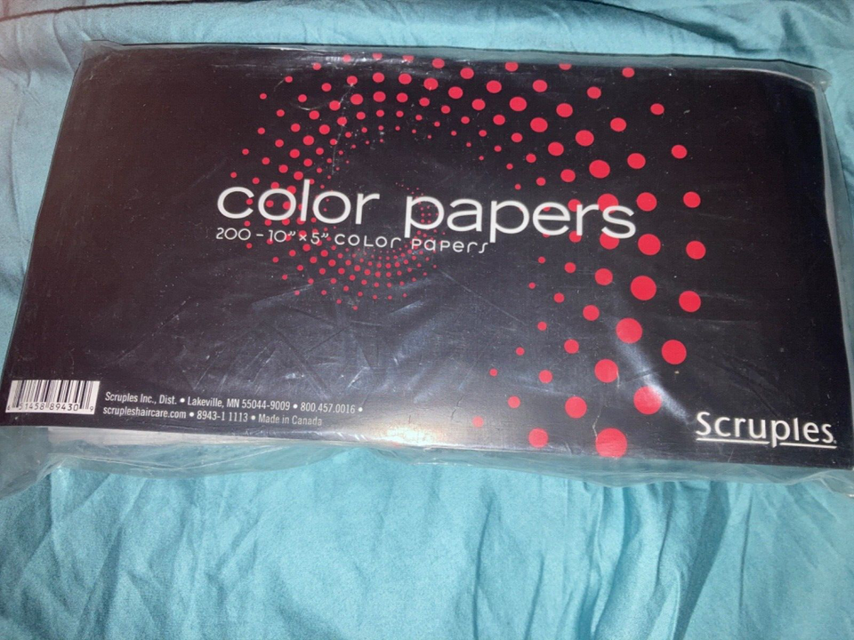 Scruples COLOR PAPERS 200 Count 10 in x 5 in Color Papers | eBay