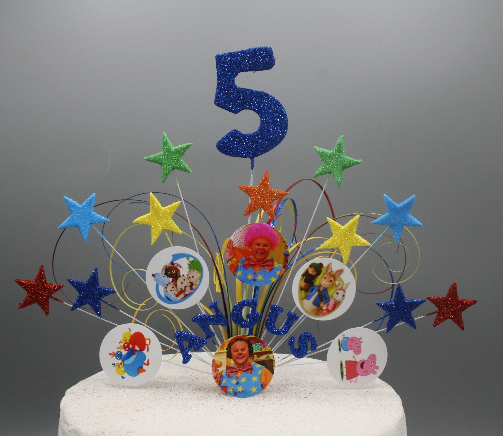 Cake Topper Twirlywoos Postman 1st 2nd 3rd 4th 5th 6th Personalised ...