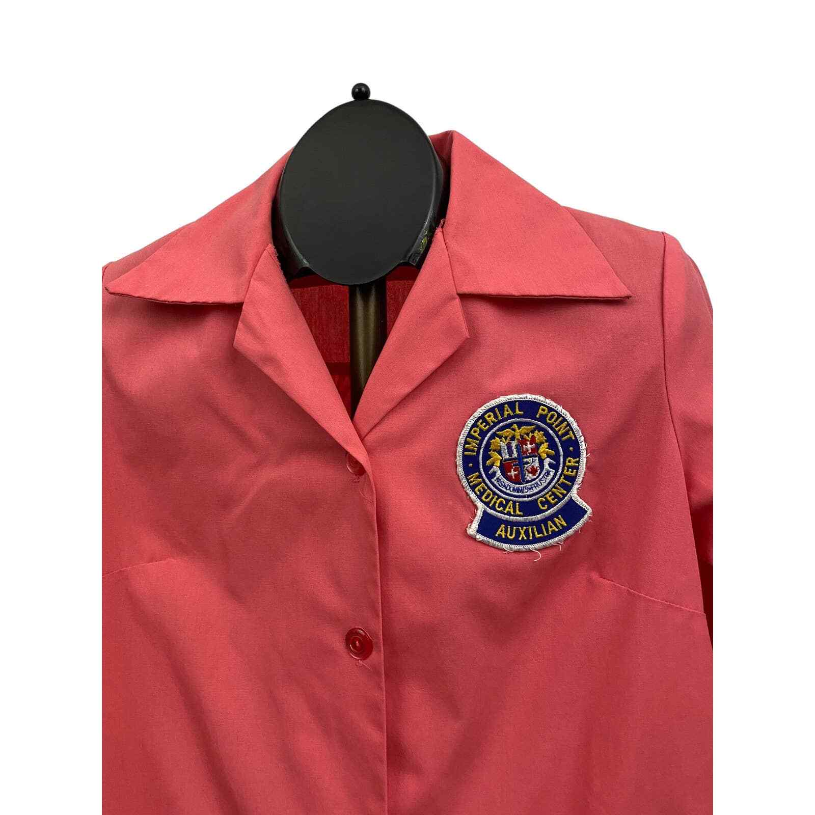 Vintage Pink Candy Striper Medical Lab Coat Smock Shi… - Gem