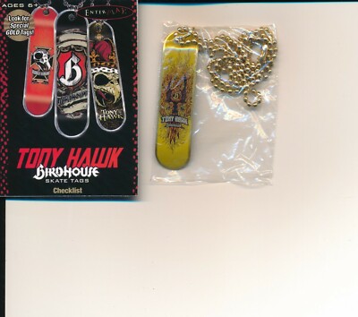 TONY HAWK BIRDHOUSE SKATE TAGS SINGLE SKATEBOARD TAG #23 GOLD PHOENIX ...