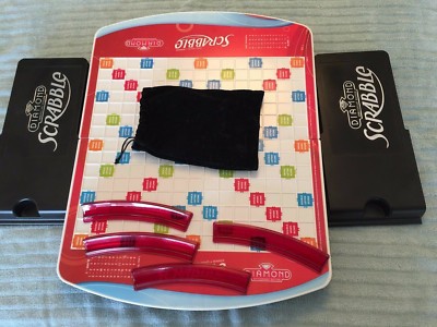 Scrabble Diamond Anniversary Edition Folding Travel Case Turntable - No ...