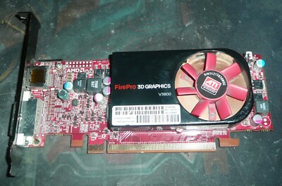 ATI FirePro 3D Graphics V3800 ATI-102-C02101 512MB DVI PCIe Video Card ...