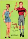 VINTAGE UNCUT 1963 SHERRY & JERRY PAPER DOLLS~#1 REPRODUCTION~NOSTALGIC ...