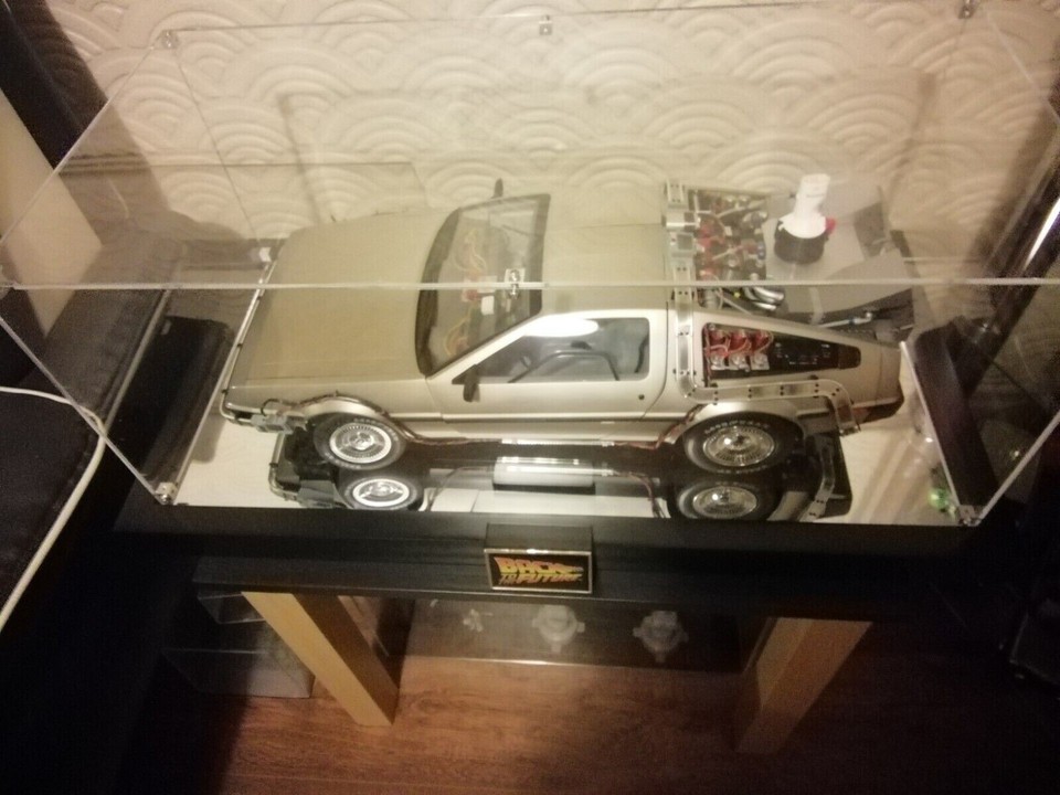 Display Case Cover for Back to the Future DeLorean Eaglemoss 1/8 Scale ...