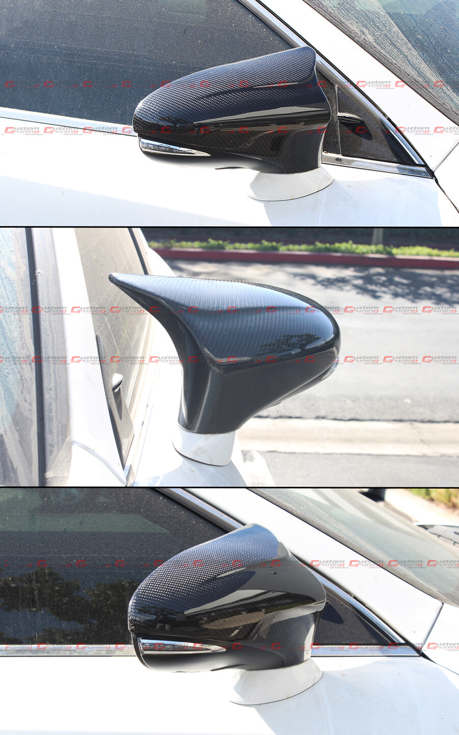 FOR 2014-19 LEXUS GS GSF ES RC RCF LS M STYLE CARBON FIBER SIDE MIRROR ...