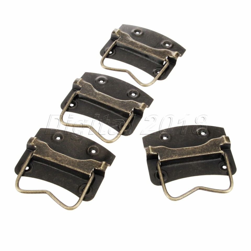 4x Rectangle Retro Drawer Cabinet Knob Ring Drawer Dresser Wardrobe ...