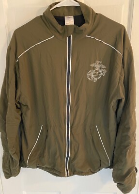 USMC US MARINES New Balance PT Running Suit Jacket SMALL-REGULAR OD ...