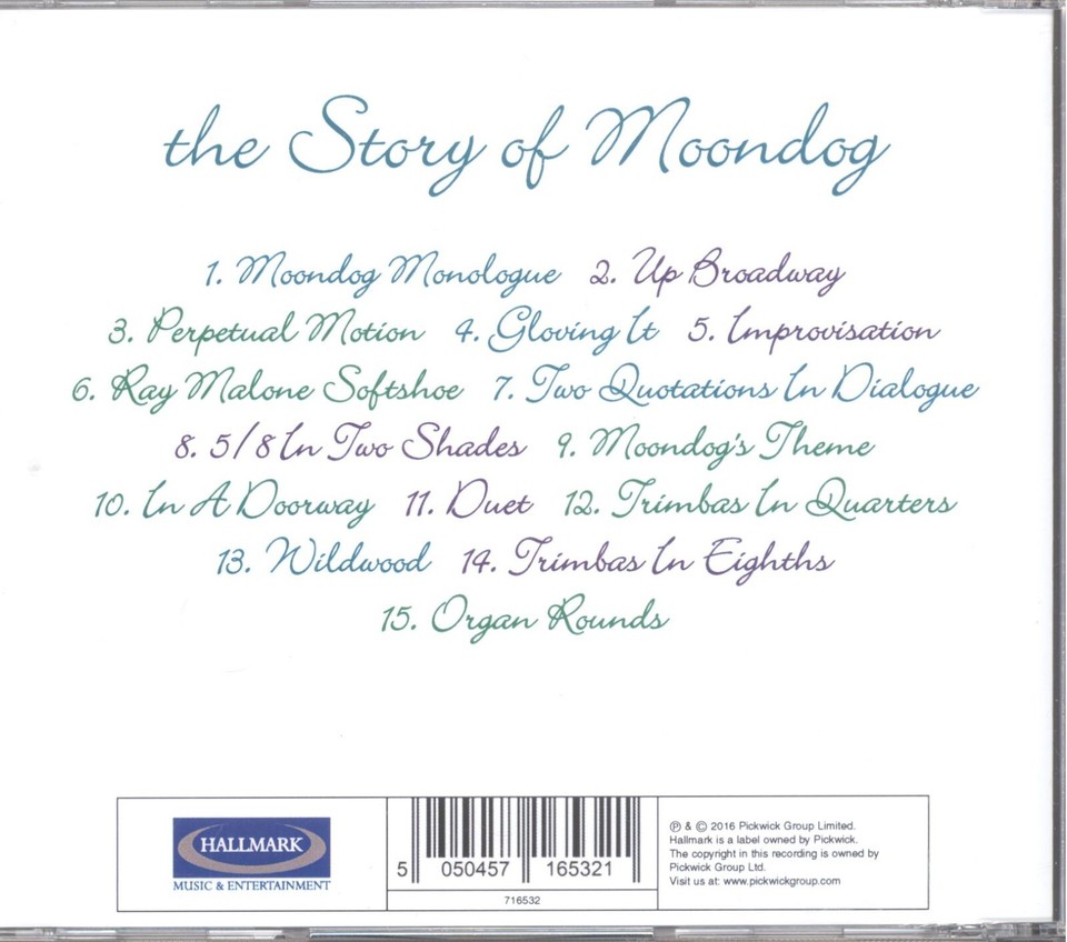 MOONDOG--THE STORY OF MOONDOG -- CD | eBay