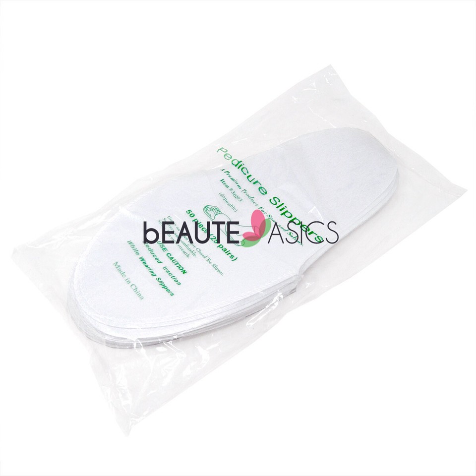 1000 Pairs Disposable Pedicure Slippers Sandal Salon Nail Gel Art Spa ...