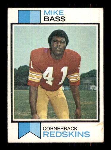 1973 Football Topps Mike Bass Washington Redskins #419 RC | eBay