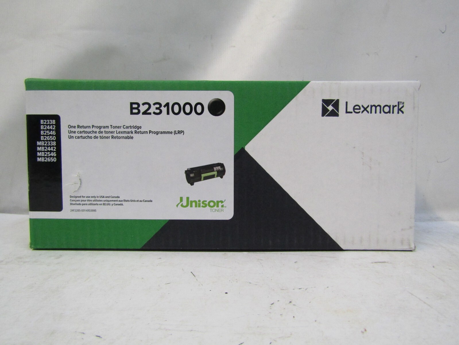 Lexmark B231000 Black Return Toner Cartridge | eBay