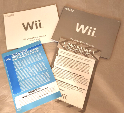 Nintendo Wii System Operations Manual Set-up & Channel and Settings ...