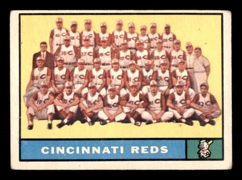1961 Topps Baseball #249 Cincinnati Reds Team VG *e2 | eBay