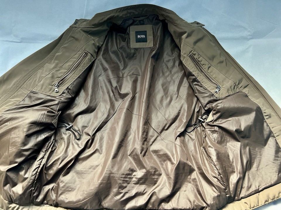 Hugo Boss Military Bomber Jacket Green US40R | eBay