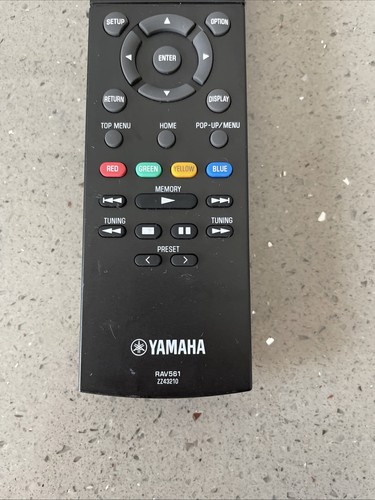 ORIGINAL Yamaha RAV561 ZZ43210 AV Receiver Remote Control Genuine OEM ...
