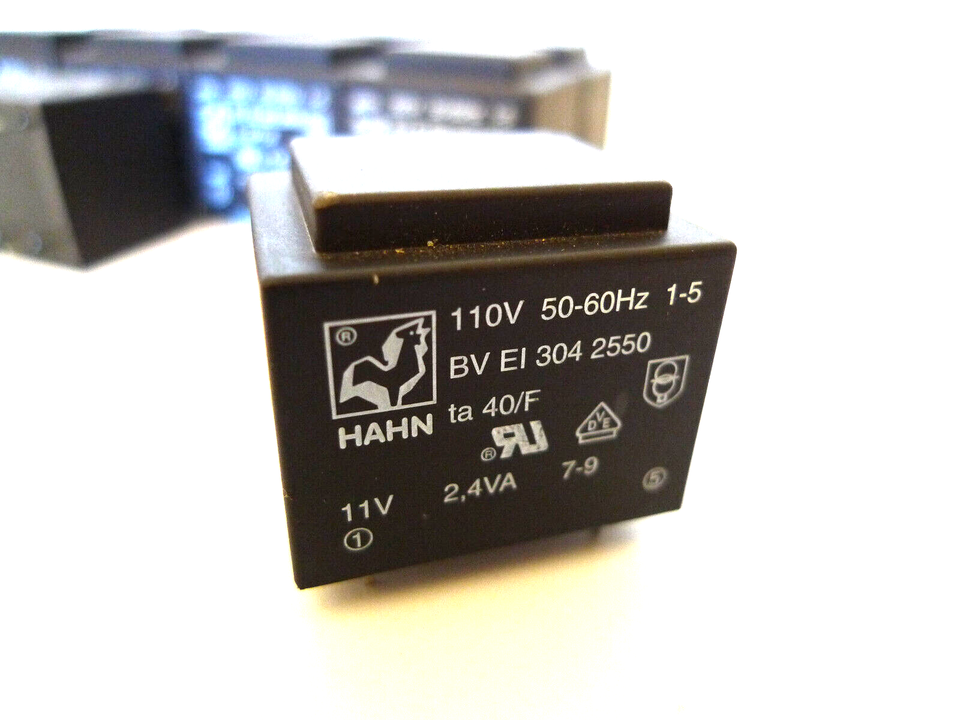 Lot/10 Pcs - HAHN PCB Power Transformer BV EI 304 2550 , 110V, 12V 2 ...