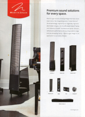 Martin Logan - Motion Series Speakers - Original Magazine Ad - 2018 | eBay