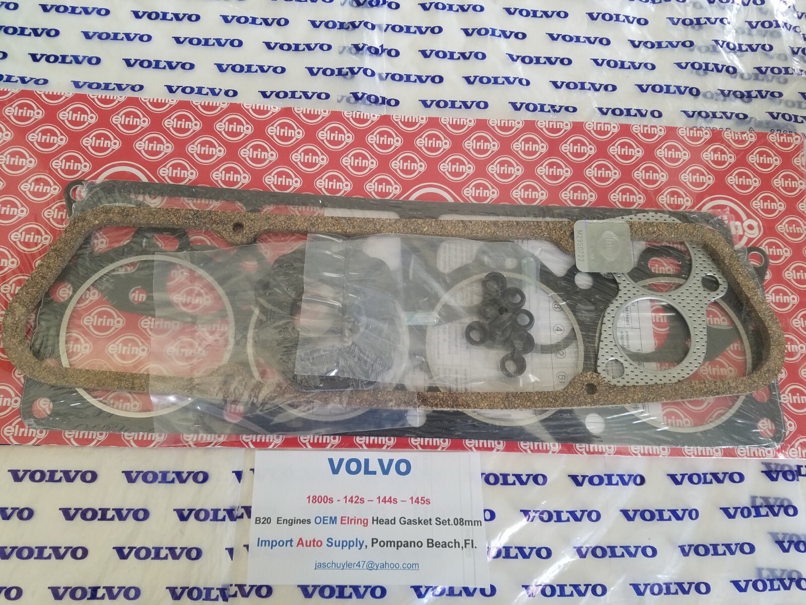 Volvo B20 Eng. Head Gasket Set for Engines 1800's, 142S ,144S ,145S & F ...