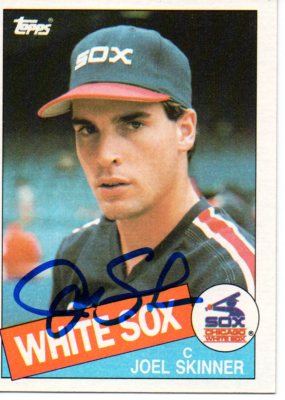 Joel Skinner Chicago White Sox 1985 Topps Rookie Signed Card | eBay
