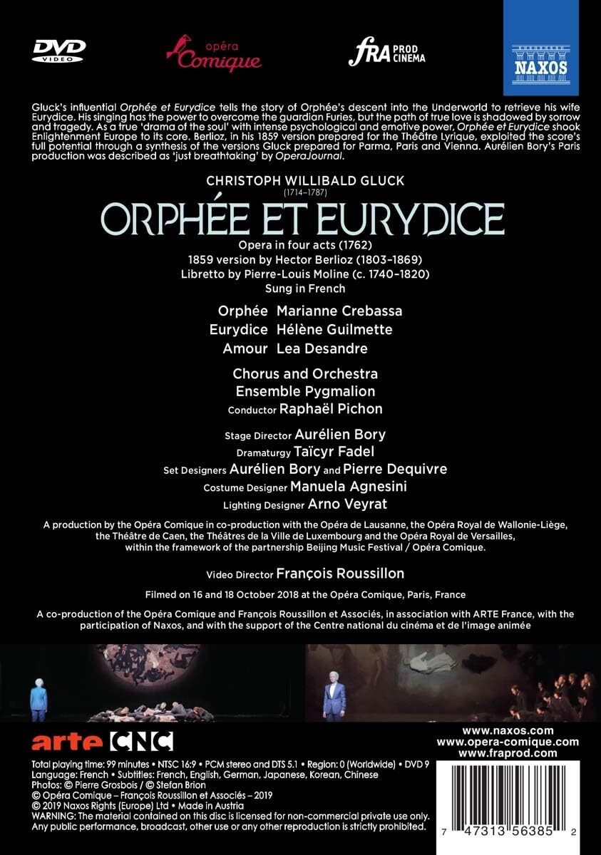 Gluck: Orphee Et Euridice (DVD) Guilmette Pichon Ensemble Pygmalion (US IMPORT) 747313563852 | eBay