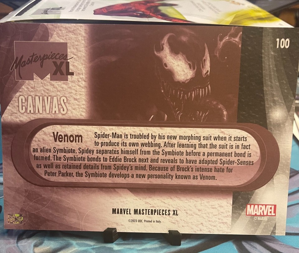 Marvel Masterpieces XL - Venom - #100 - Canvas HIGH SERIES | eBay