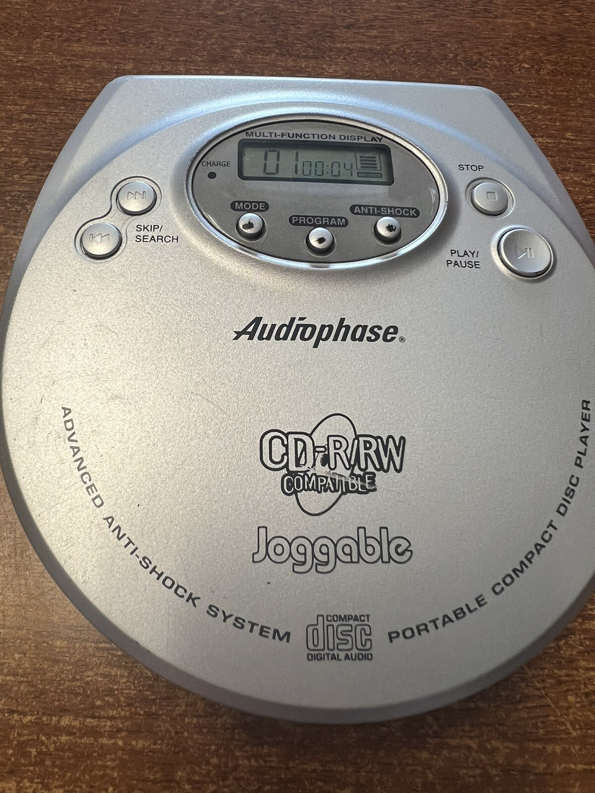 Audiophase Joggable CD Player Portable Compact Disc Player Sounds ...