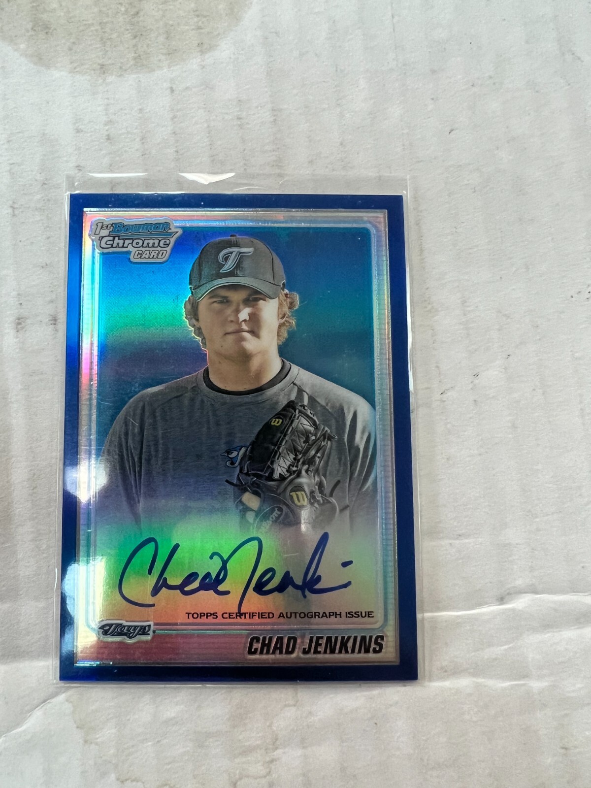 Chad Jenkins 2010 Bowman Chrome 1st Bowman Autograph Blue #BCP94 #035/ ...