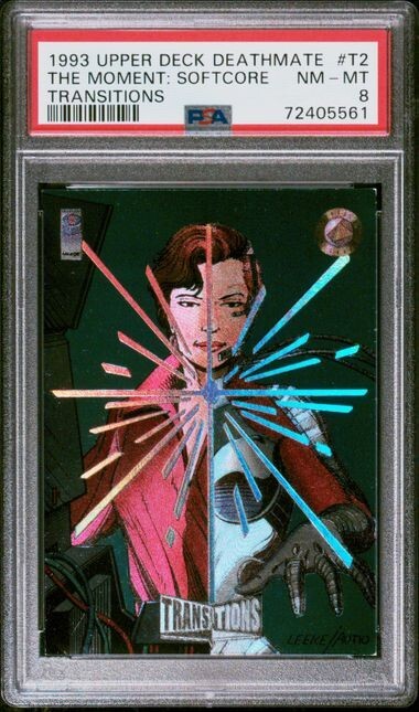 1993 Upper Deck Deathmate - Transitions #T2 The Moment: SOFTCORE PSA8 ...