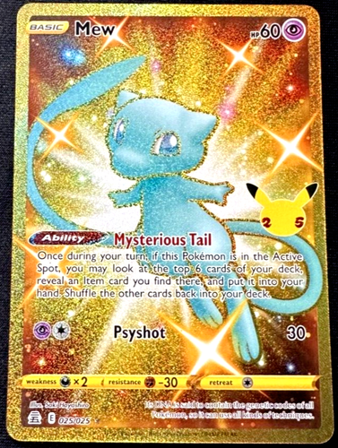 2021 Pokemon 25th Anniversary Mew 025/025 Celebrations Secret Rare | eBay