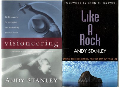 2 ANDY STANLEY Like A Rock (1997) & Visioneering (1999) Both PB ...