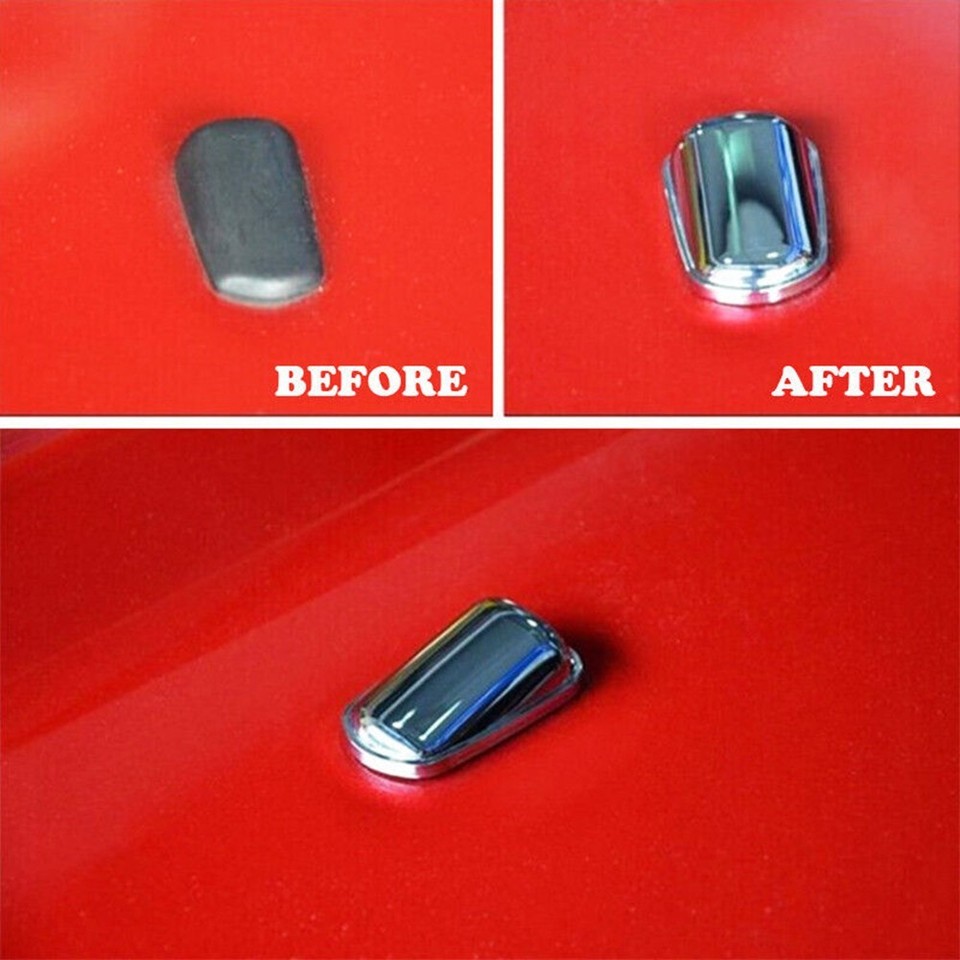 Water Jet Cover Car Car Chrome Chrome For Ford Focus MK3 Wiper Nozzle ...