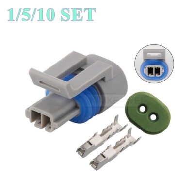 2 Pin GM Delphi Intake Air Temperature Sensor Connector Plug Kit IAT ...