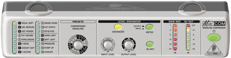 BEHRINGER MINI COM 800 AUDIO COMPRESSOR w/ Power Supply and User Manual ...