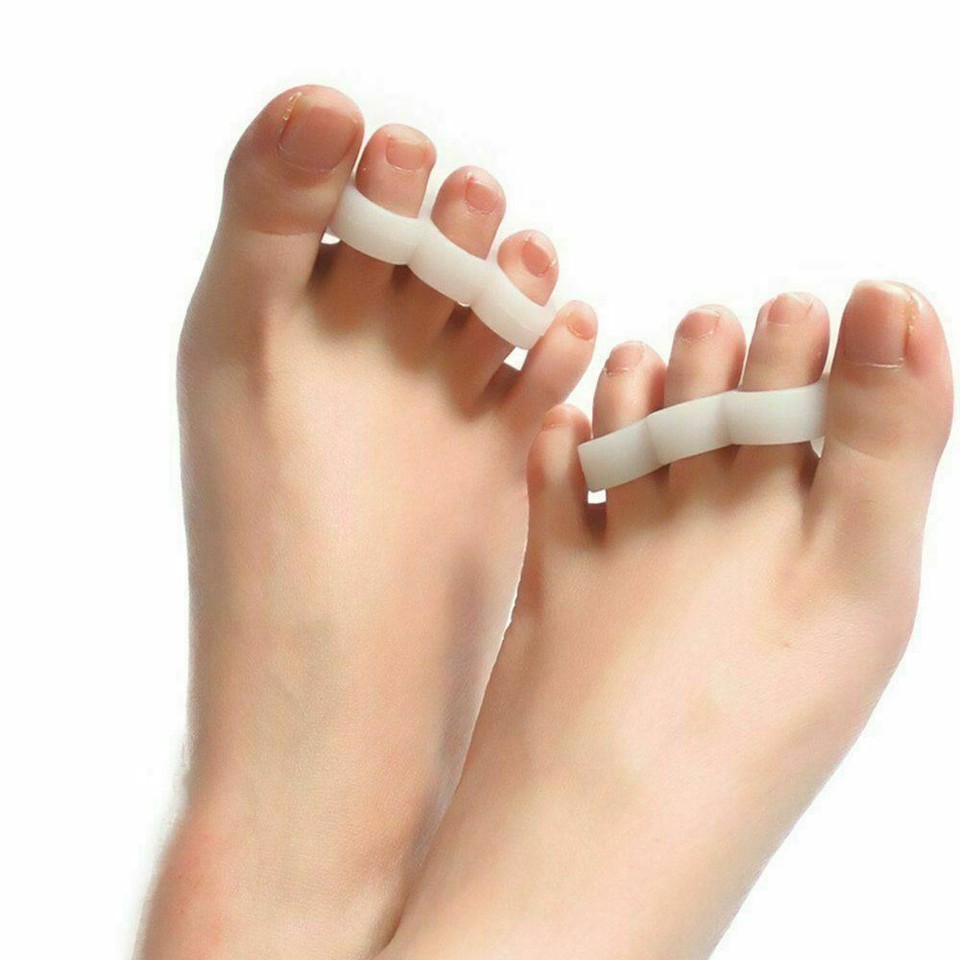 4 Pcs Toe Straightener Aid Pain Relief Hammer Claw Mallet Soft Gel Toe ...