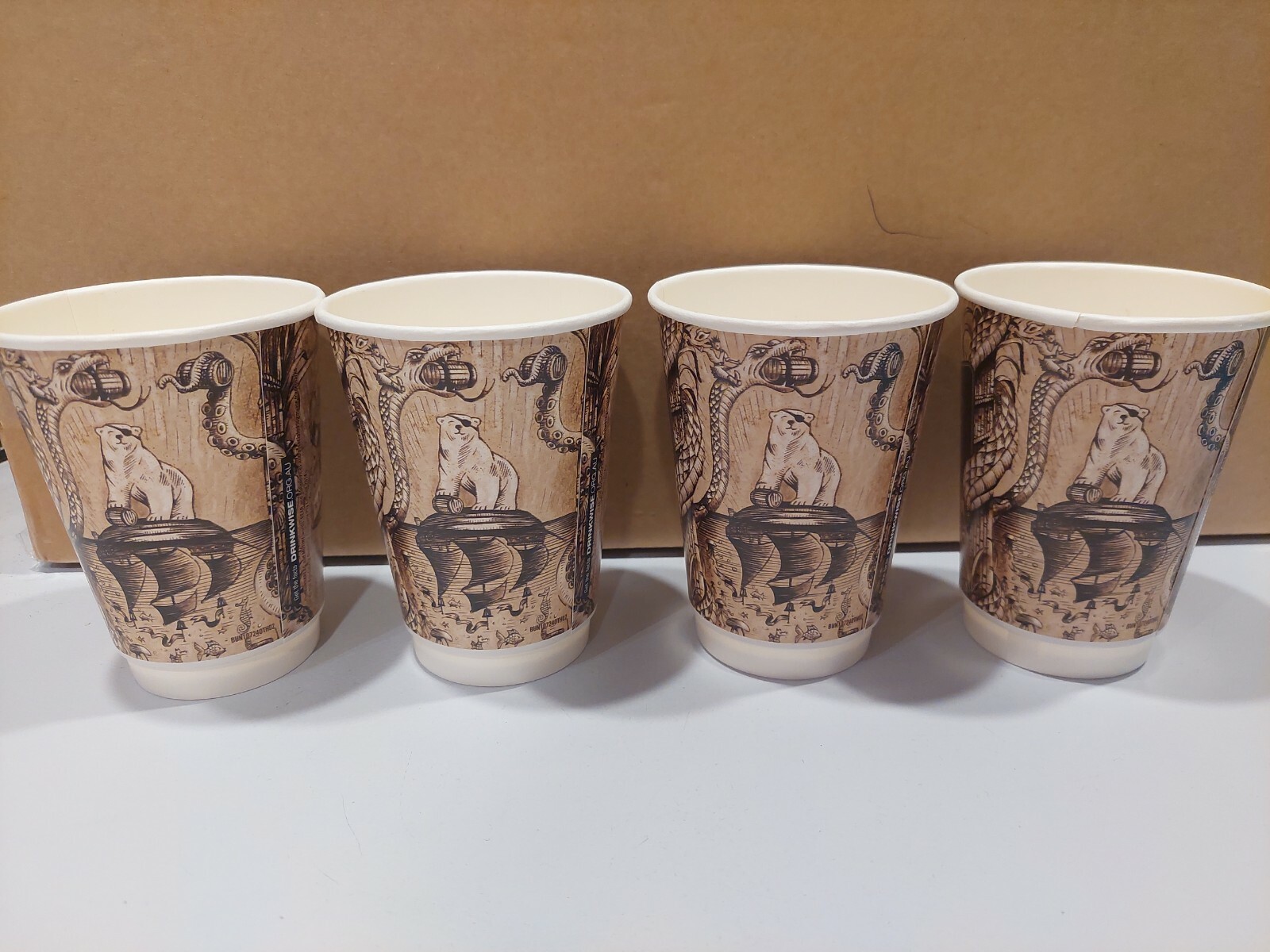 Rare 4 Bundaberg Mutiny Spiced Rum Waxed Paper Cups | eBay