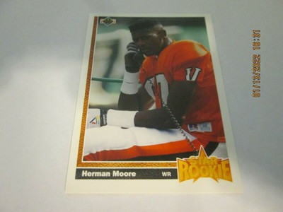 HERMAN MOORE LIONS 1991 UPPER DECK STAR ROOKIE CARD #17 | eBay