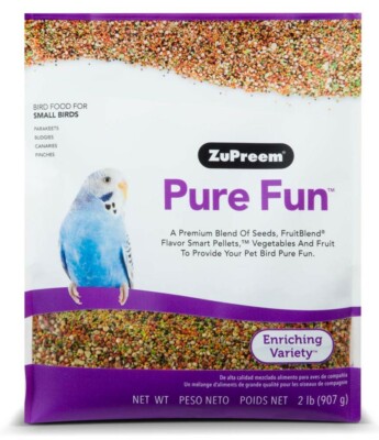 ZuPreem Pure Fun Bird Food for Small Birds 2 lb | eBay