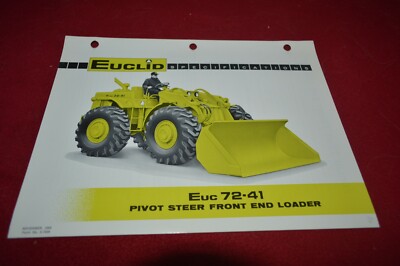 Euclid 72-41 Wheel Loader For 1966 Dealer's Brochure DCPA11 | eBay