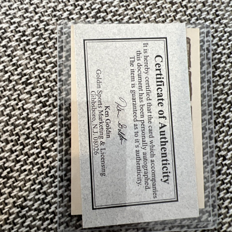 1983 Cramer Sports Johnny Vander Meer Baseball Cards #110 AUTOGRAPHED ...